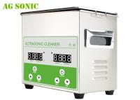 China Digital control stainless steel ultrasonic cleaner 3L with heating for Jewellery Dental Glasses for sale