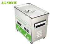 China Digital control stainless steel ultrasonic cleaner 3L with heating for Jewellery Dental Glasses for sale