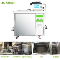 China 360L Auto Parts Ultrasonic Cleaner with 28khz Strong Frequency With Oil Filtration System for sale