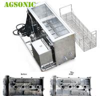 China Cylinder Head Ultrasonic Washing Machine For 16 / 20 Cylinders To Clean 10 Heads At A Time for sale