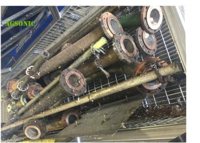 China Stainless Steel Pipe Ultrasonic cleaner For Aluminum Scaffold With The Pipe Clamps Intact for sale
