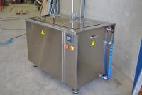 China Power Lift Agitation 31 Gallon Digital Heated Ultrasonic Cleaner Filtration System for sale