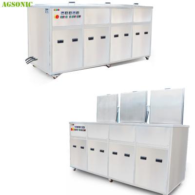 China Multistage Ultrasonic System With Ultrasonic And Heating Cleaning With Basket Oscillation System Rinsing With Hot Water for sale