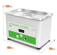 China Small Benchtop Ultrasonic Cleaner 0.8L Ultrasonic Bath Cleaner For Lab  Digital Display Of Set And Actuall Timer for sale