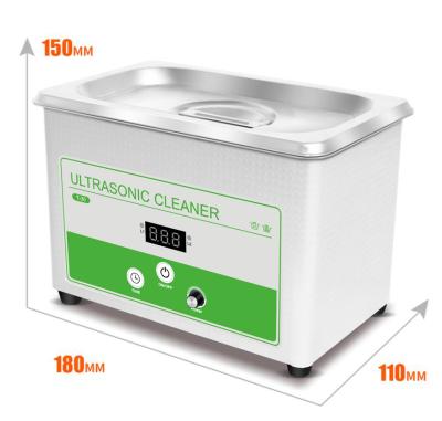 China Small Benchtop Ultrasonic Cleaner 0.8L Ultrasonic Bath Cleaner For Lab  Digital Display Of Set And Actuall Timer for sale