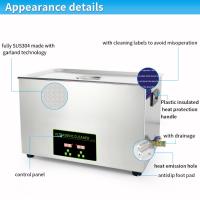 China 600W 40kHz 30L SS304 Cooper Drainage Ultrasonic Cleaner for sale