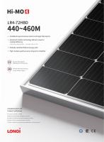 China Zero Anti dumping tax -Longi Tier A 440w-540w Bifacial/Single for sale