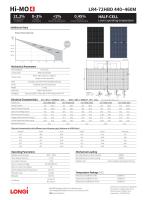 China Zero Anti dumping tax -Longi Tier A 440w-540w Bifacial/Single for sale