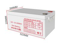 China IEC 61215 12V 250AH Gel Solar Battery AGM Gel Battery for sale