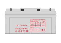 China CQC 12V 65AH Deep Cycle Battery , 12V Lead Acid Deep Cycle Battery for sale