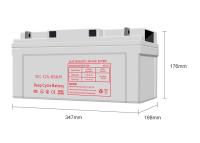 China CQC 12V 65AH Deep Cycle Battery , 12V Lead Acid Deep Cycle Battery for sale