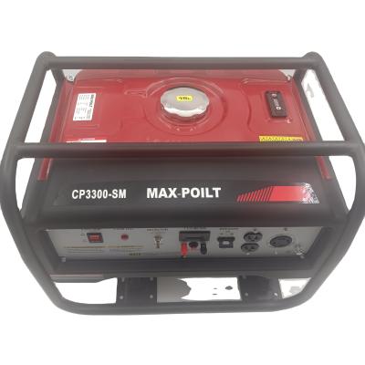 China OEM Color Silent Portable Power Alternator Electrical Start Gasoline Generator CP3300-SM for sale
