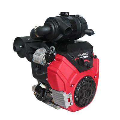China High Speed OHV V-twin 4 Stroke 24hp 27hp 35hp Forced Cooling Gasoline Engine for Motor for sale