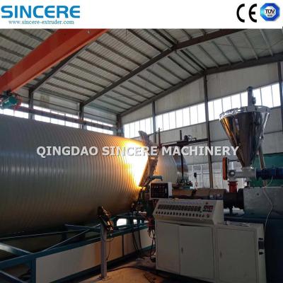 China Diameter 200mm-4000mm Spiral Pipe Extruder Winding Pipe Extrusion Line for sale
