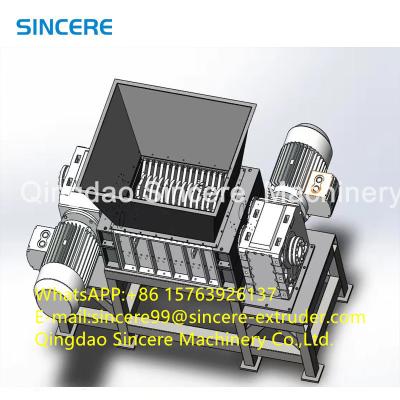 China PP / PE / Pet Film / Woven Bag / Bottle Flakes / Packing Belts Shredder And Crusher for sale