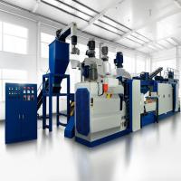 China Automatic Plastic Pelletizing Line with 304 Medical Level Stainless Steel and PLC Control for Efficient Recycling for sale