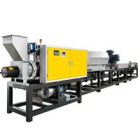 China PLC Controlled Twin Screw Extruder Plastic Pelletizing Line with 304 Medical Level Stainless Steel and Omron Temperature Control for sale