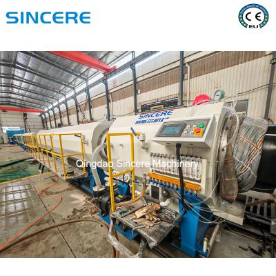 China Pipe diameter 20-1200mm Plastic Single Screw Extruder Water Pipe Extrusion Line for sale