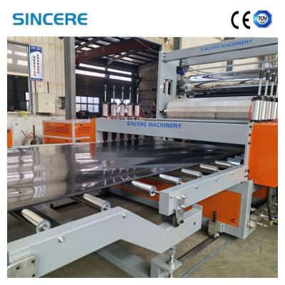 China Semi-automatic Plastic Sheet Extrusion Machine for 0.35-2mm Plate Thickness with PP, PE, ABS Compatibility for sale