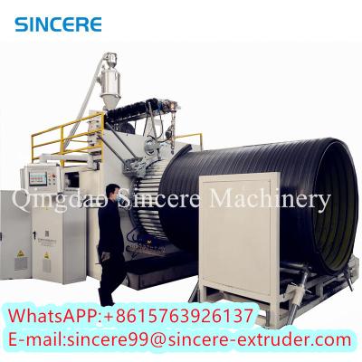 China HDPE Profiled Wall Spirally Winding Pipe Machinery for sale