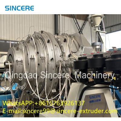 China HDPE Pipe Production Machine Line with Extruder 60/38 75/38 90/38 120/38 for sale