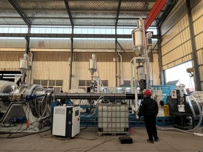 China Output 250 to 600 kg per hour plastic extrusion tube machine featuring SJ75 38 extruder engineered for smooth processing for sale
