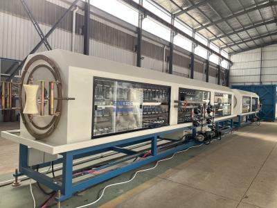 China Output 250-600 kgh Plastic Pipe Extrusion Line Suitable for PP HDPE PPR MPP Plastic Material and Pipe Diameter 16-315mm Providing Consistent Pipe for sale
