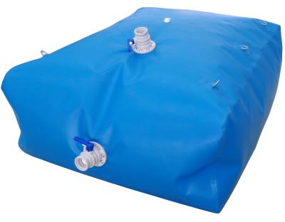 China Rectangular Flexible Water Tank 1000L Foldable Bladder for Water Storage and Transport for sale