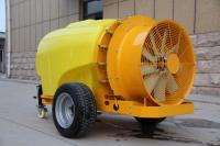 China Commercial Autonomous Orchard Sprayer 1100L Traction Air Supply Mist Sprayer for Apple Citrus for sale