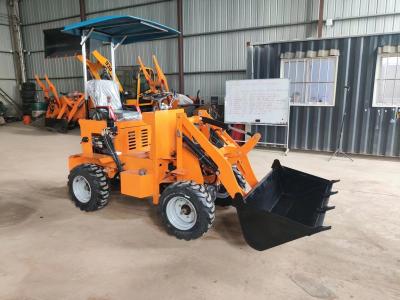 China Compact Mini Loader 4WD 500kg Capacity 2.4m Lifting Height Skid Steer Loader for sale