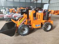 China Compact Mini Loader 4WD 500kg Capacity 2.4m Lifting Height Skid Steer Loader for sale