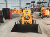 China Compact Mini Loader 4WD 500kg Capacity 2.4m Lifting Height Skid Steer Loader for sale