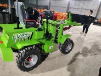 China Four Wheel Drive Mini Tractor Loader 400kg Capacity 2.3m Lifting Height Small Skid Loader for sale