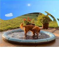 China Inflatable Pet Pool Splash Pad , PVC Water Sprinkler Pool With Spray for sale