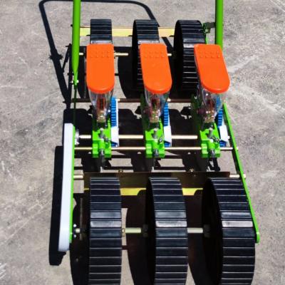 China Manual Push Multi Row Precision Vegetable Planter 14kg 96cm Adjustable Spacing Seeder for sale