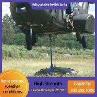 China Collapsible PVC Helicopter Water Tank 200 to 4000 Litres Flexible Fuel Storage for sale