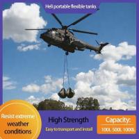China Collapsible PVC Helicopter Water Tank 200 to 4000 Litres Flexible Fuel Storage for sale