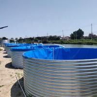 China Flexible Water Tank for Recirculating Aquaculture System Tilapia Fish Farming 3m-7m Diameter for sale