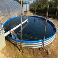 China Flexible Water Tank for Recirculating Aquaculture System Tilapia Fish Farming 3m-7m Diameter for sale