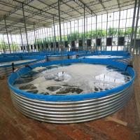 China Flexible Water Tank for Recirculating Aquaculture System Tilapia Fish Farming 3m-7m Diameter for sale