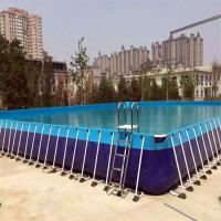 China ISO Outdoor Inflatable Swimming Pool for Adults 10ft x 6ft x 30in Large Metal Frame Ground Pool for sale