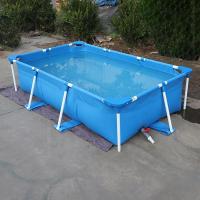 China Stainless Steel 304 Frame Garden Swimming Pool 4.8m x 3.88m Customizable Kiddie Pool for sale