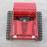 China Industrial RC Crawler Lawn Mower 24V 1800W Remote Control Self Propelled Gas Petrol 7.5HP for sale