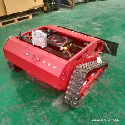 China 16HP Remote Control Crawler Petrol Lawn Mower 196CC 180mm Cutting Height for sale