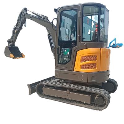 China 3.5 Ton Mini Excavator Kubota Engine 14.1kW Closed Cabin Farm Digger Loader for sale