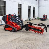 China 450KG Lifting Mini Loader Machine 25HP 23HP Rubber Tracked Skid Steer Loader for sale