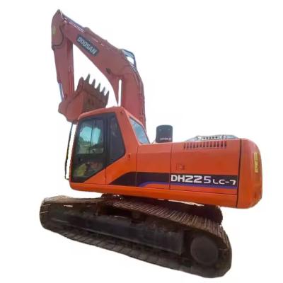 China Doosan DX225 Used Excavator 25 Ton Digger with 600mm Track Shoe Width for Sale for sale