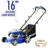 China 16 inch Gasoline Self Propelled Lawn Mower Hand Push Garden Mower 196cc for sale