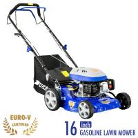 China 16 inch Gasoline Self Propelled Lawn Mower Hand Push Garden Mower 196cc for sale