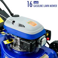 China 16 inch Gasoline Self Propelled Lawn Mower Hand Push Garden Mower 196cc for sale